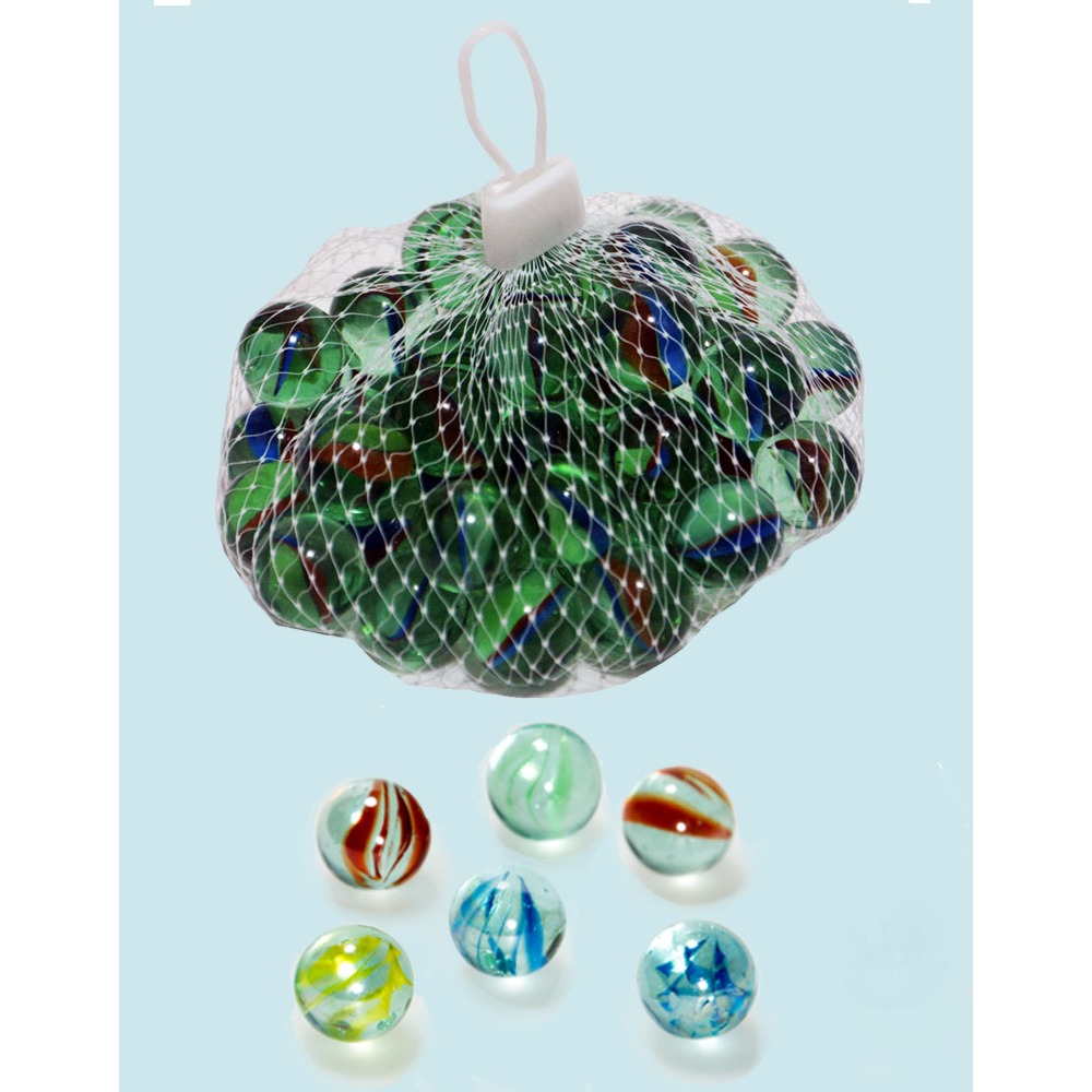 Coloured Glass Marbles Assorted Vintage Classic Traditional Kids Games ...