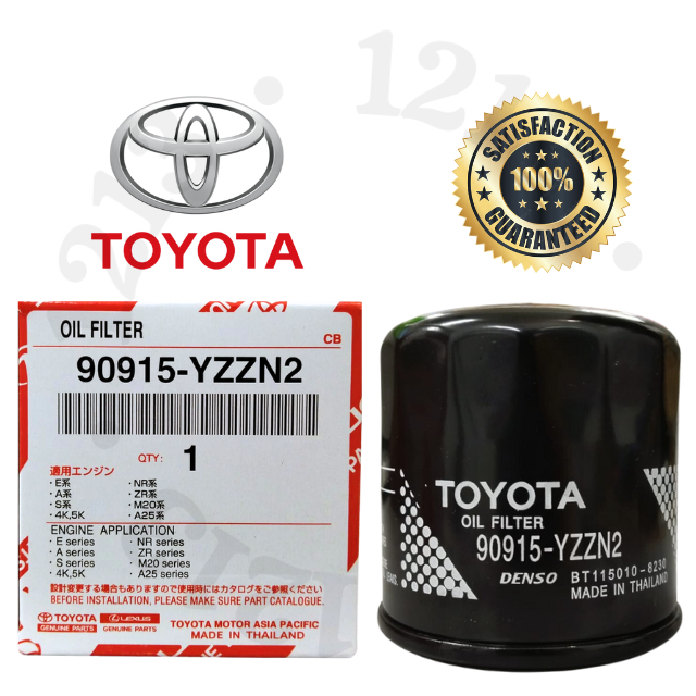90915-YZZN2 OIL FILTER TOYOTA VIOS WISH LEGEND COROLLA ALTIS AVANZA ...