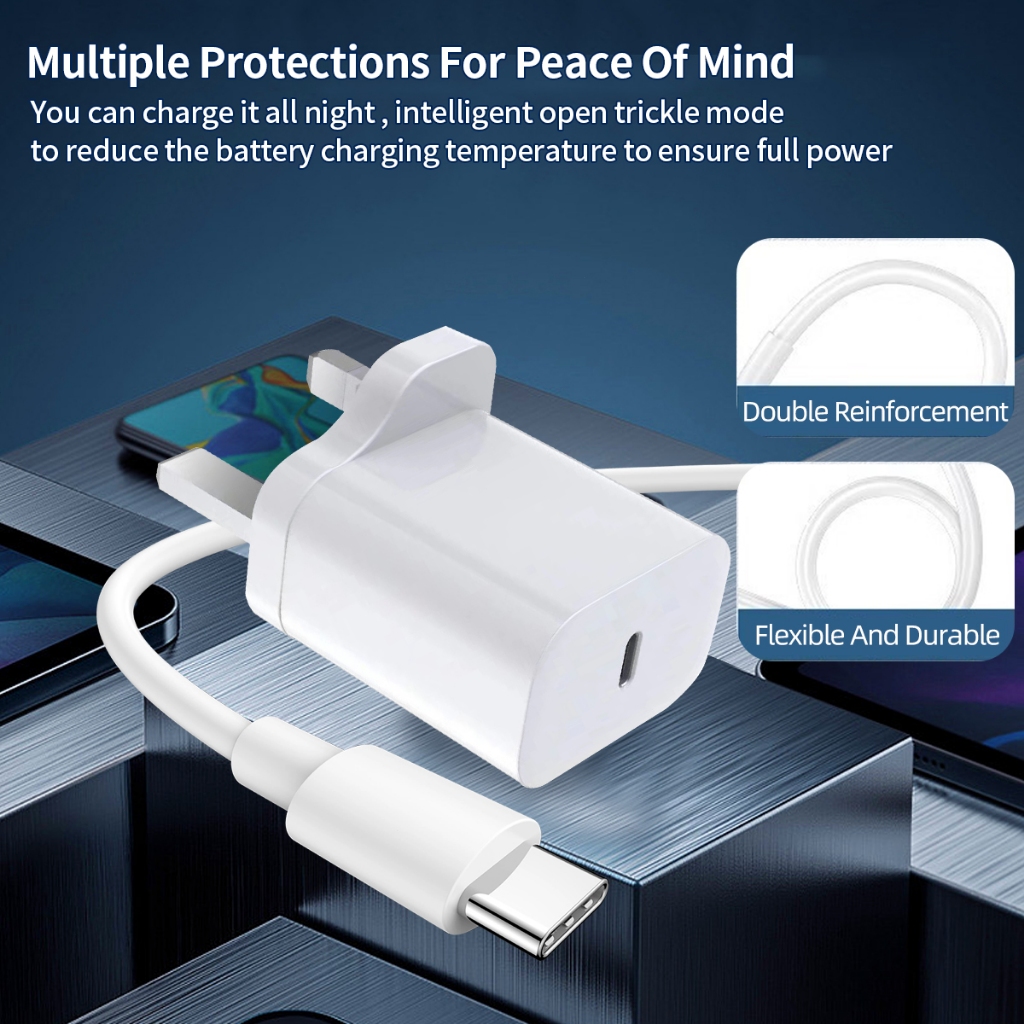 1Pack 20W PD Single C port Wall Fast Charger, USB C Charger Plug ...