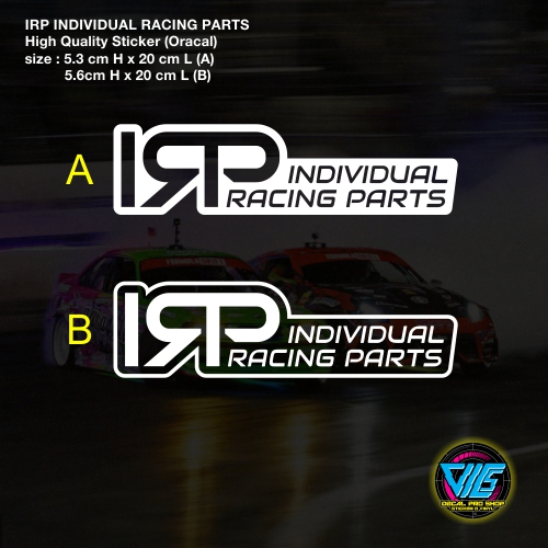 IRP INDIVIDUAL RACING PARTS Sticker / Decal (High Quality Sticker ...