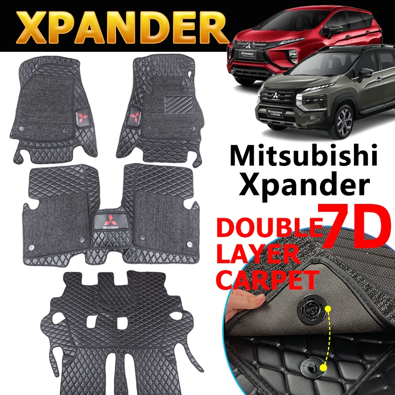 2Layers Carpet Mitsubishi Xpander Floor Mat (2020-2025) Karpet Lantai ...