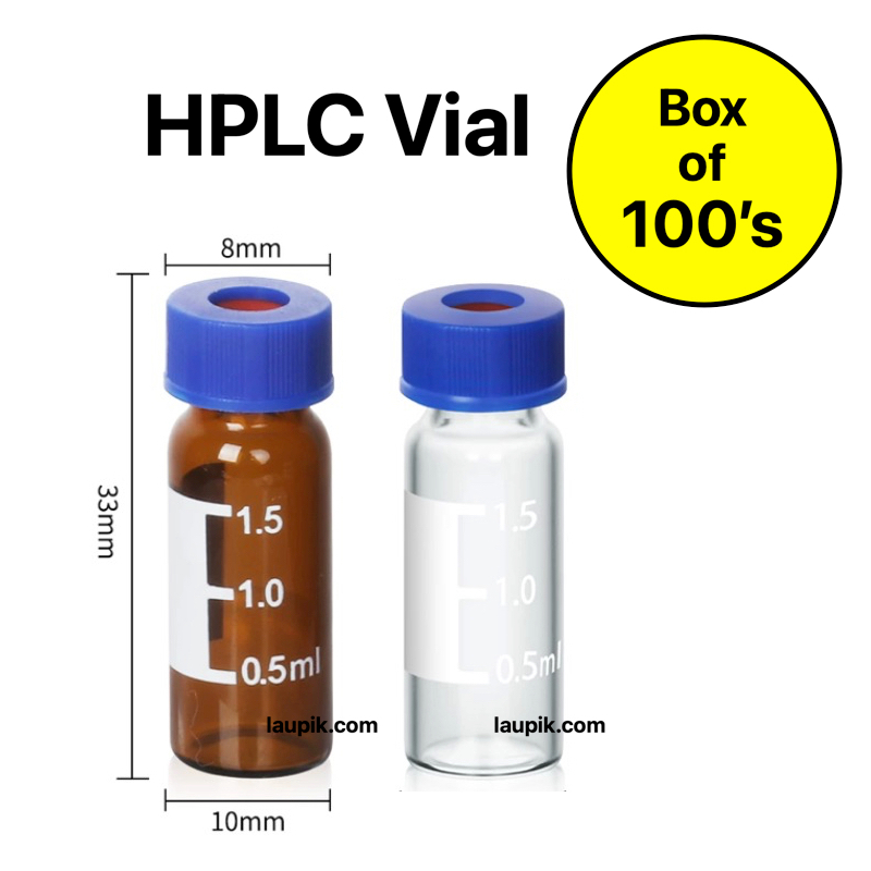 Sample Vial 1.5 / 2ml for HPLC / GCMS / LCMS GENERIC ( Box Of 100's ...