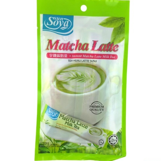 SUNSOYA Instant Premix Matcha Latte Milk Tea | Teh Susu Matcha Latte (3 ...
