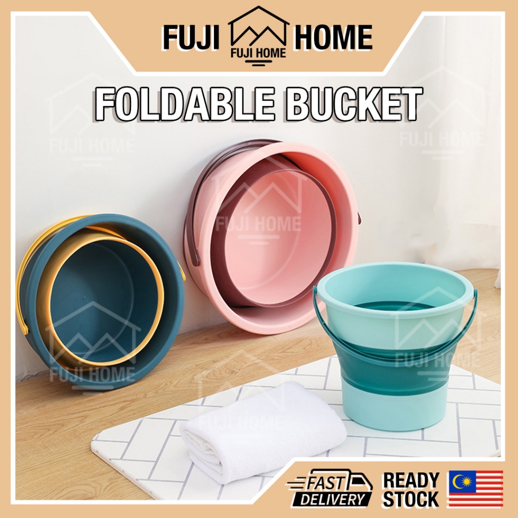 5L/10L/17L Foldable Bucket Collapsible Pail Water Bucket Portable ...