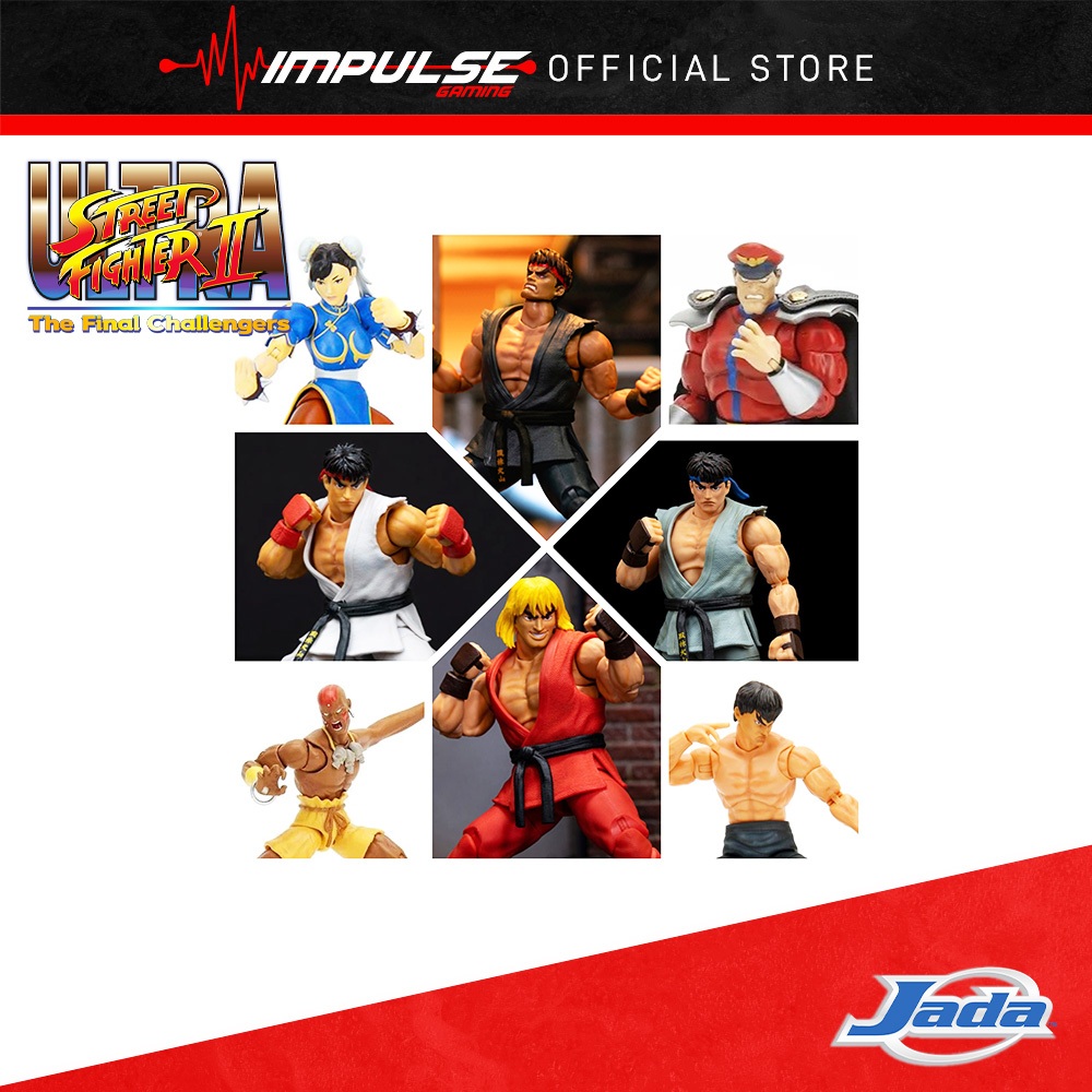 Jada Toys 6" Ryu / Fei Long / Chun-Li / Ken Masters / M.Bison / Dhalsim ...