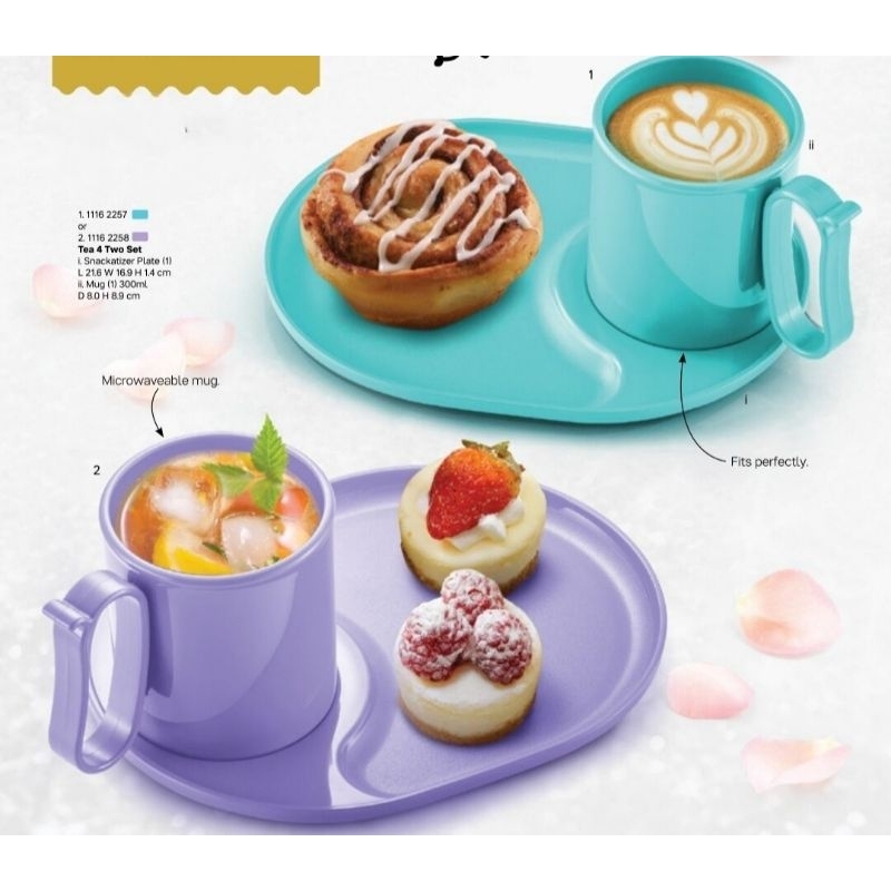 TUPPERWARE Tea 4 Two Set(2 Pcs) | Shopee Singapore