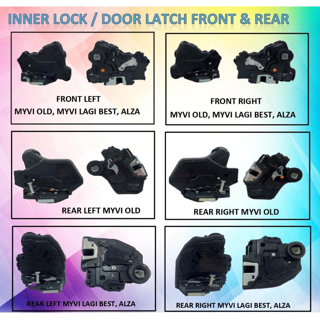 PERODUA MYVI OLD DOOR INNER LOCK DOOR LATCH FRONTREAR | Shopee Singapore