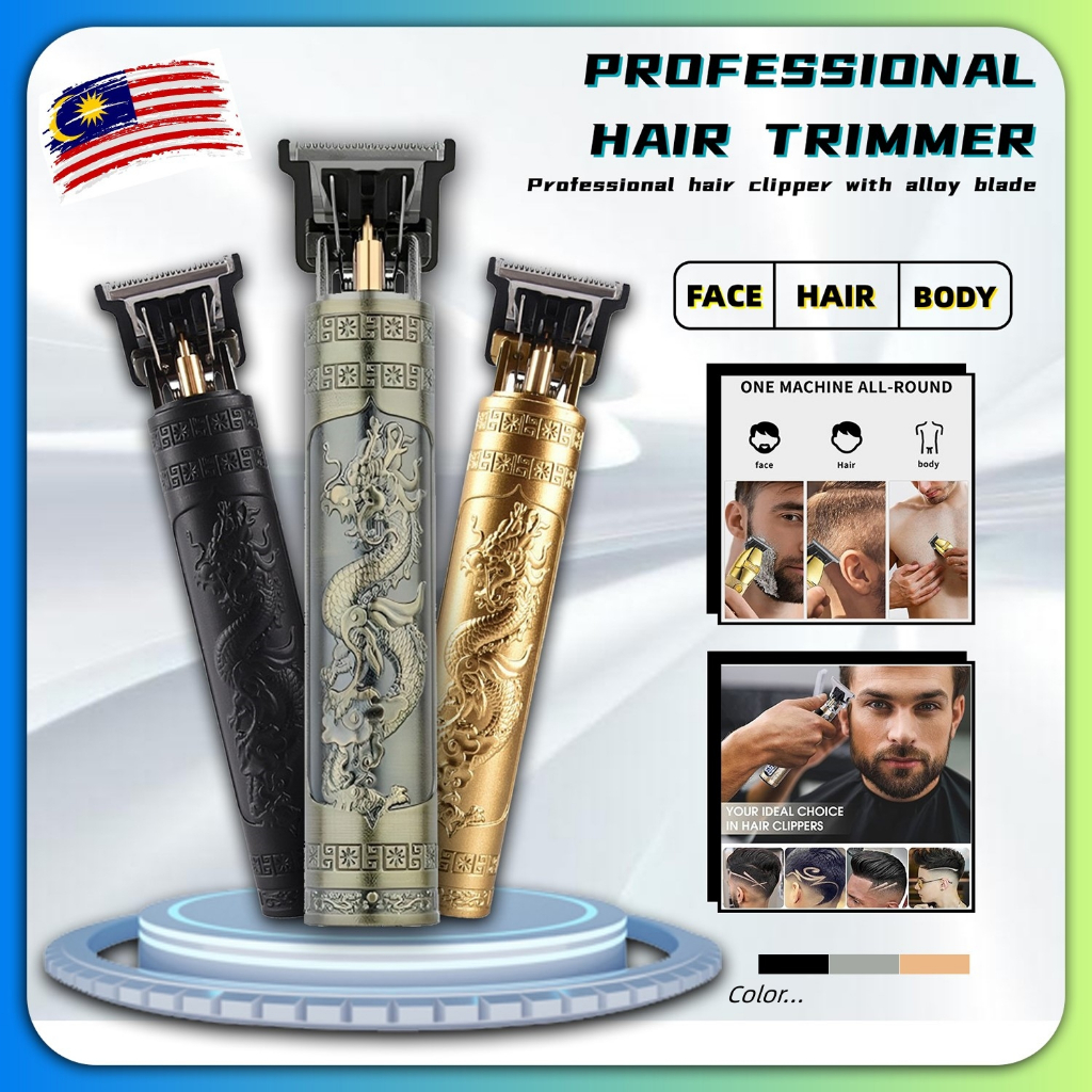 Professional Hair Trimmer Men Mesin Rambut Mini Hair Cutter Machine Set ...