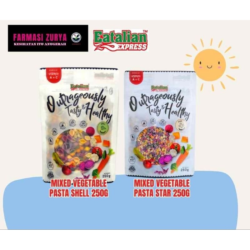 Eatalian Express Mixed Vegetable Pasta 250g | Shopee Singapore