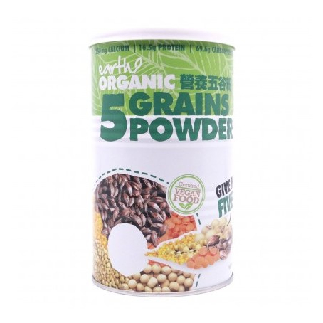 (BB: 2024/02) Earth Organic Five Grains Powder (500g/Tin) | Shopee ...