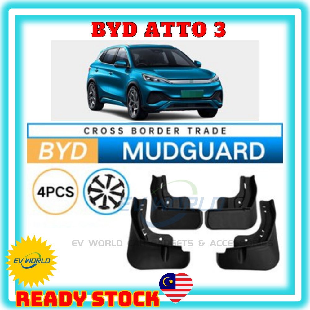 4 Pcs Fender For New BYD Atto 3 BYD Dolphin Wheel Mudguards Front Rear ...
