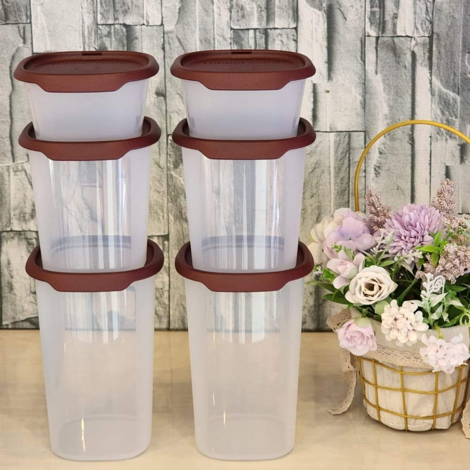 Tupperware One Touch Fresh Small Square Set (6pcs) | Shopee Singapore