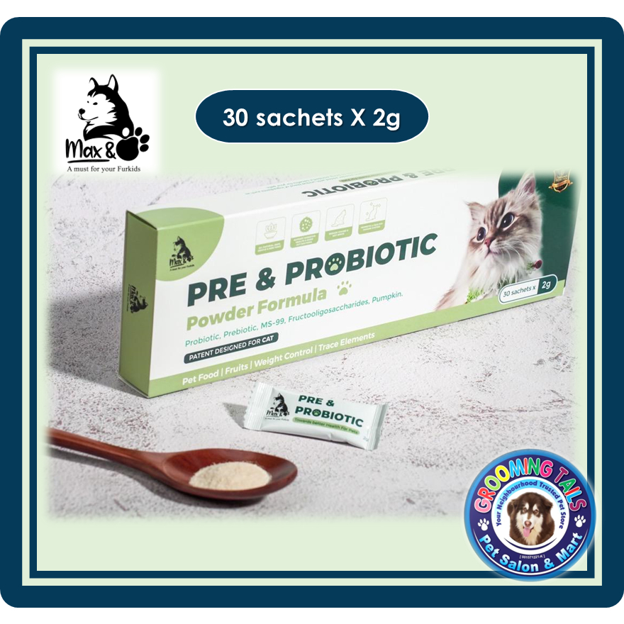 MAX & PAW Pre & Probiotic Powder Form Cat Supplement (per Box: 30 ...