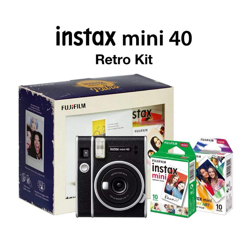 Fujifilm Instax Mini 40 Instant Camera | Fujifilm warranty | Shopee ...