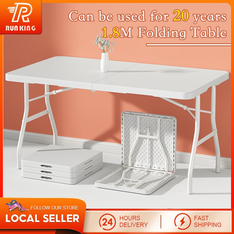 6Ft Foldable Banquet Table Event Catering Hall Buffet Heavy Duty ...