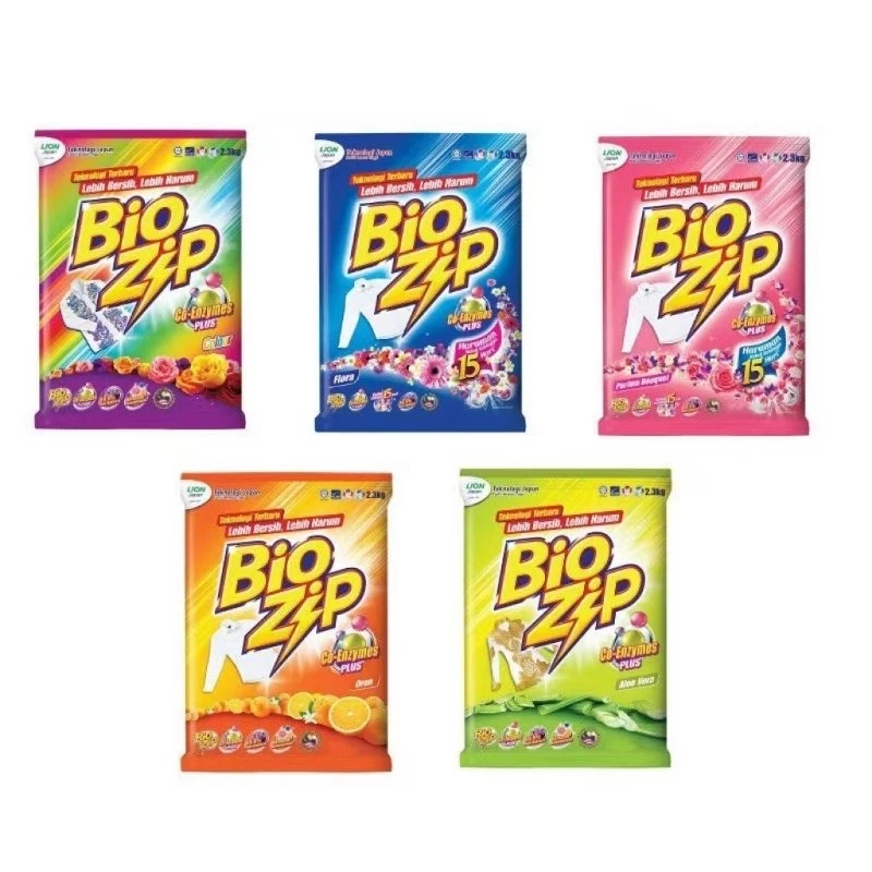 BIO ZIP POWDER DETERGENT 2.1KG | Shopee Singapore