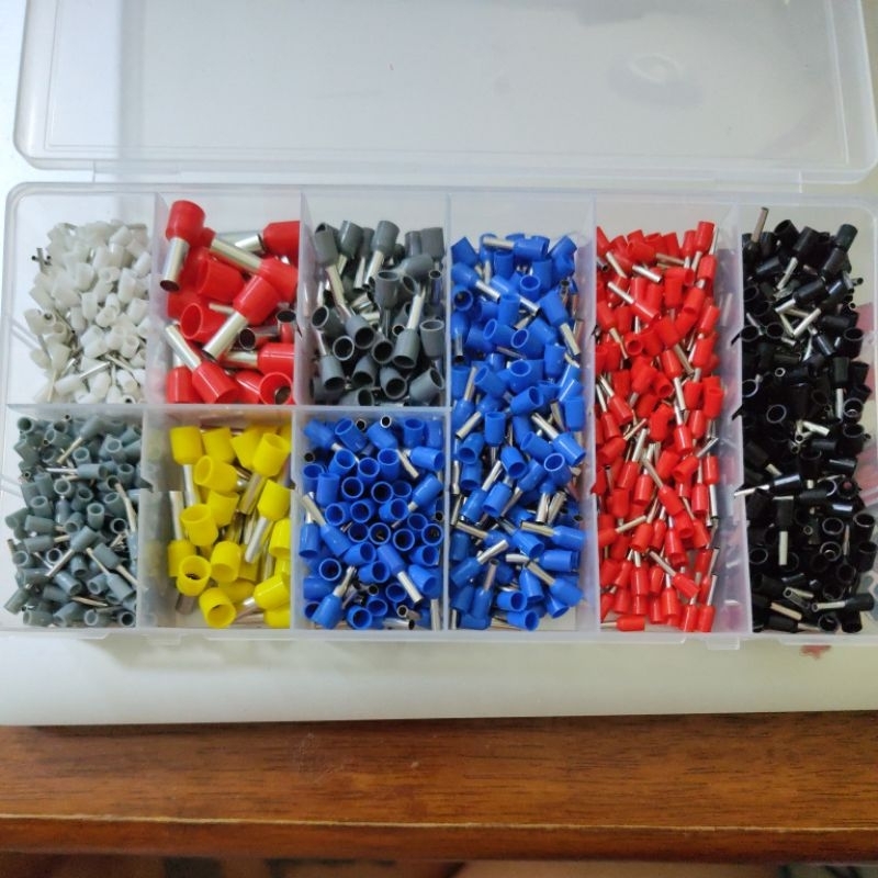 1200pcs Wire Copper Crimp Connector Insulated Cord Pin End Terminal ...