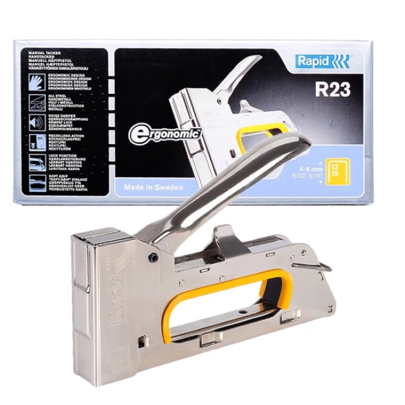 RAPID R23 Hand Stapler Gun Manual Tacker Staple Rapid Gun | Shopee ...