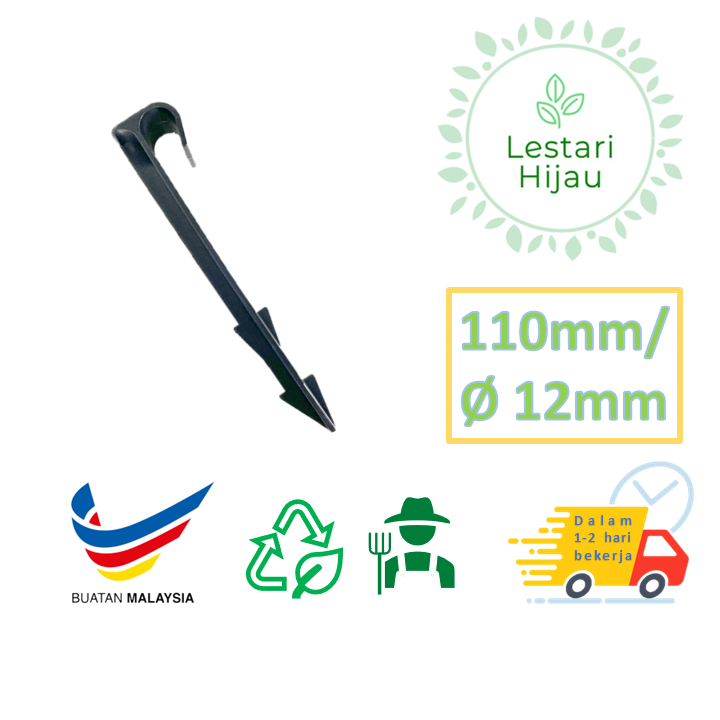 100mm 16mm Hose Anchor Stake Ground Bracket C-Type Ground Watering ...