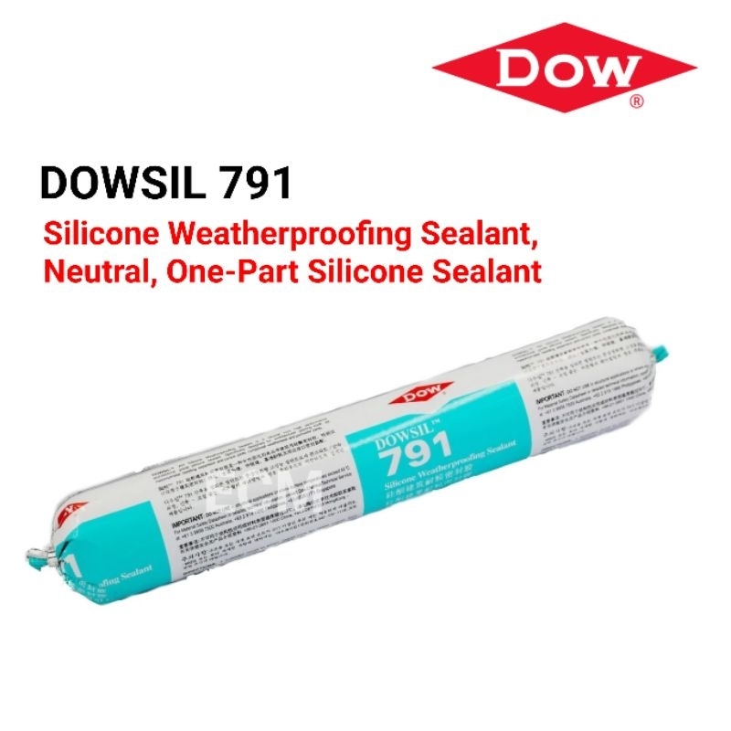 DOW CORNING DOWSIL 791 (500ml) Silicone Weatherproofing Sealant, Neutral, One-Part Silicone ...