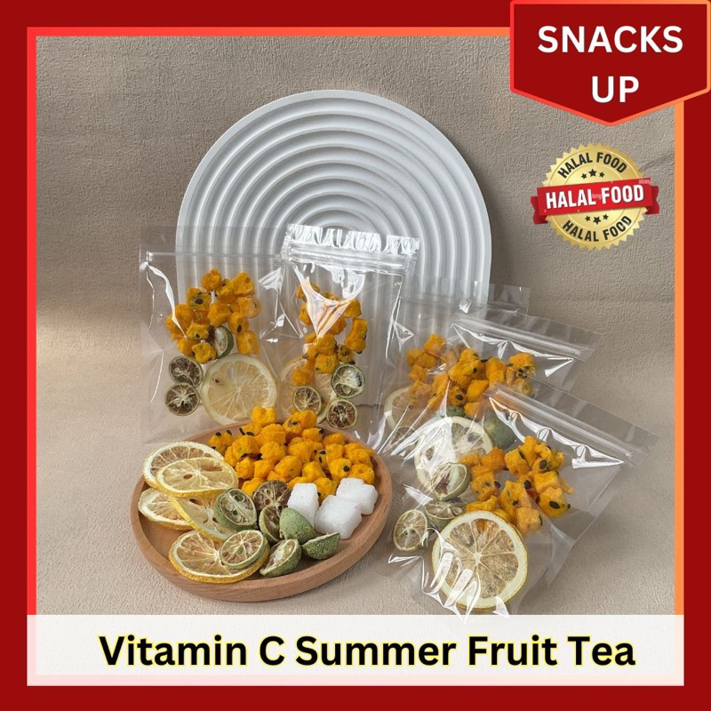 SNACKS UP | [ BUY 10 FREE 1] One Pack 26g [Muslim] Freeze-dried Dried Fruit Tea Lemon Kumquat ...