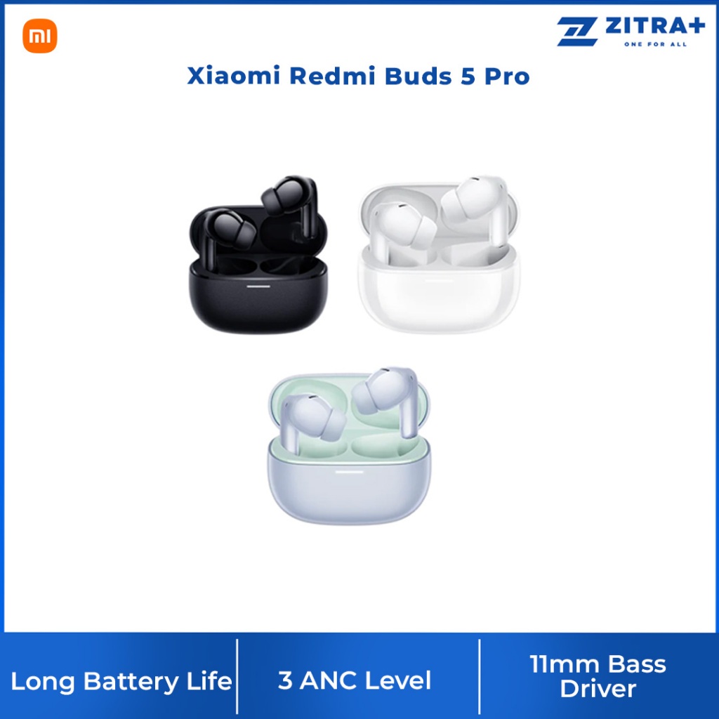 Xiaomi Redmi Buds 5 Pro | 3 Microphone + AI Noise Cancellation For ...