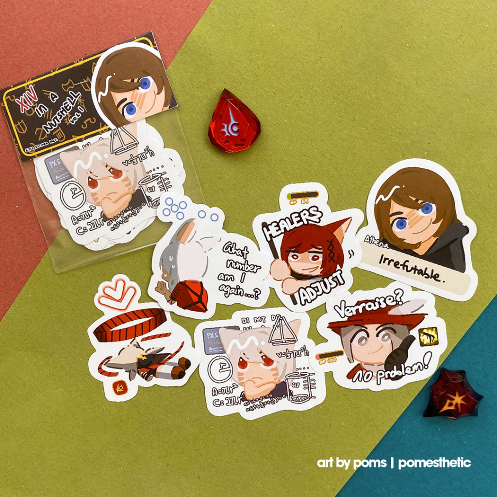 FF14 Final Fantasy XIV | FFXIV in a Nutshell Sticker Pack Vol 1 & 2 ...