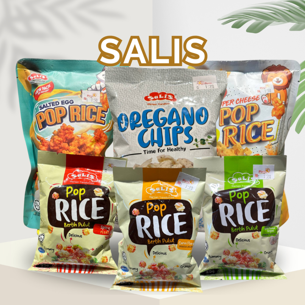 SALIS POP RICE OREGANO CHIPS SALTED EGG POP RICE SUPERING POP RICE ...