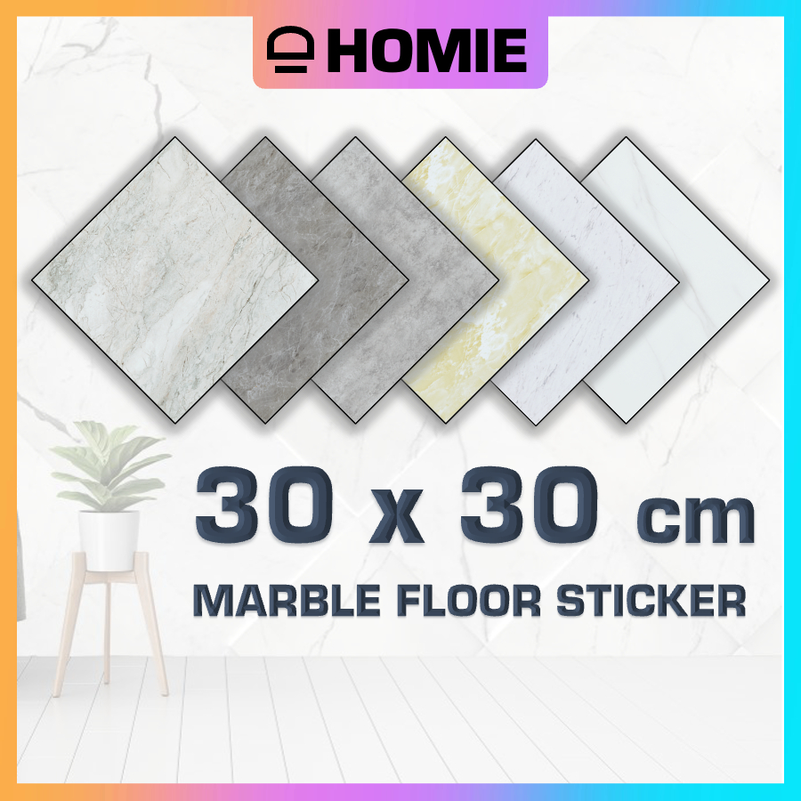 [54PCS PER BOX] Vinyl Flooring Floor Sticker Vinyl Jubin Lantai Mozek ...