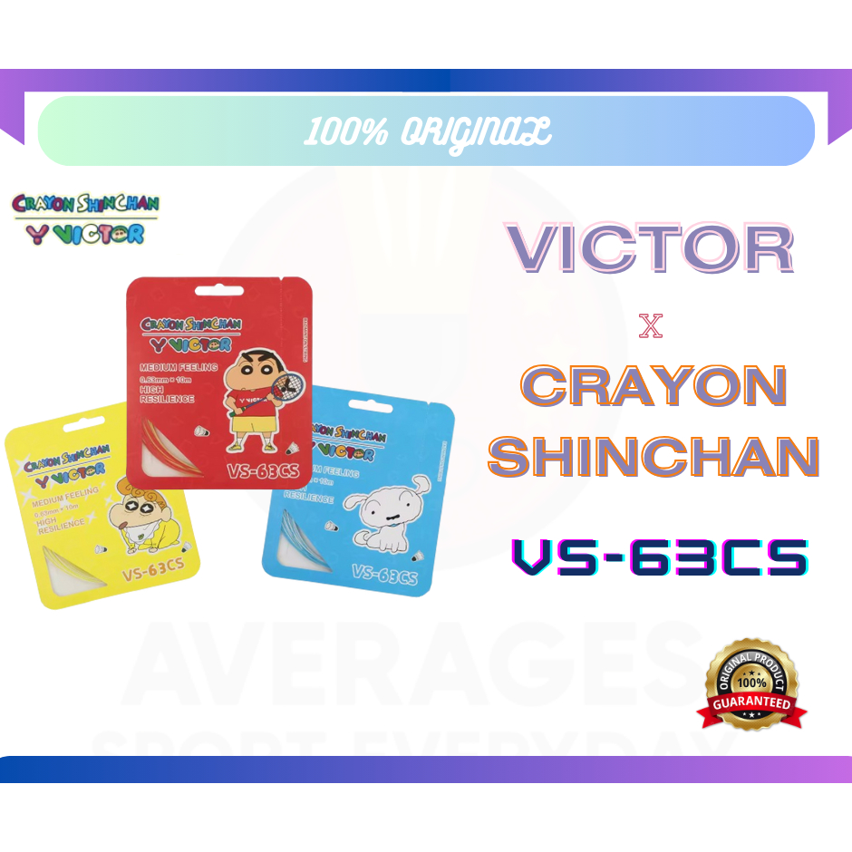 Victor X Crayon Shin Chan VS-63CS Badminton String 0.63mm VICTOR ...