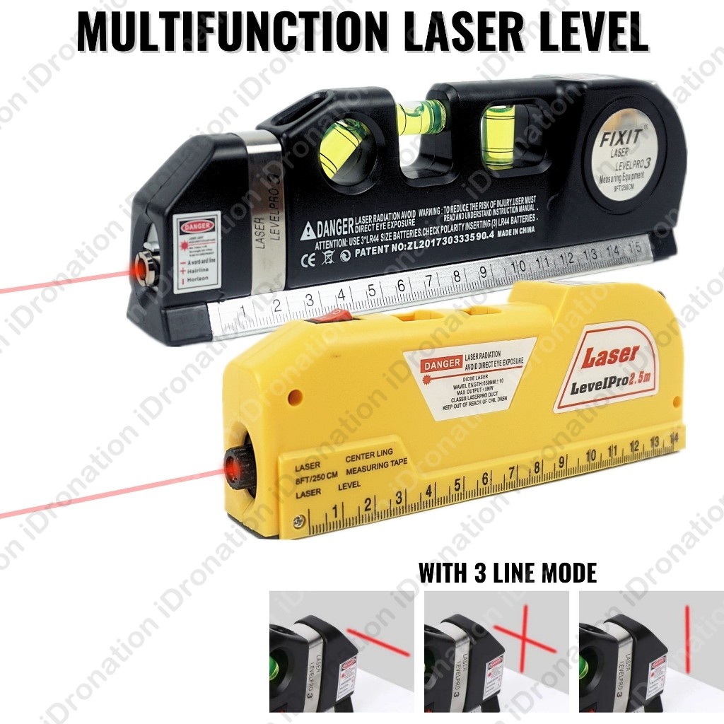 4IN1 Multifunction Laser Level Horizontal Vertical Cross Infrared Line ...