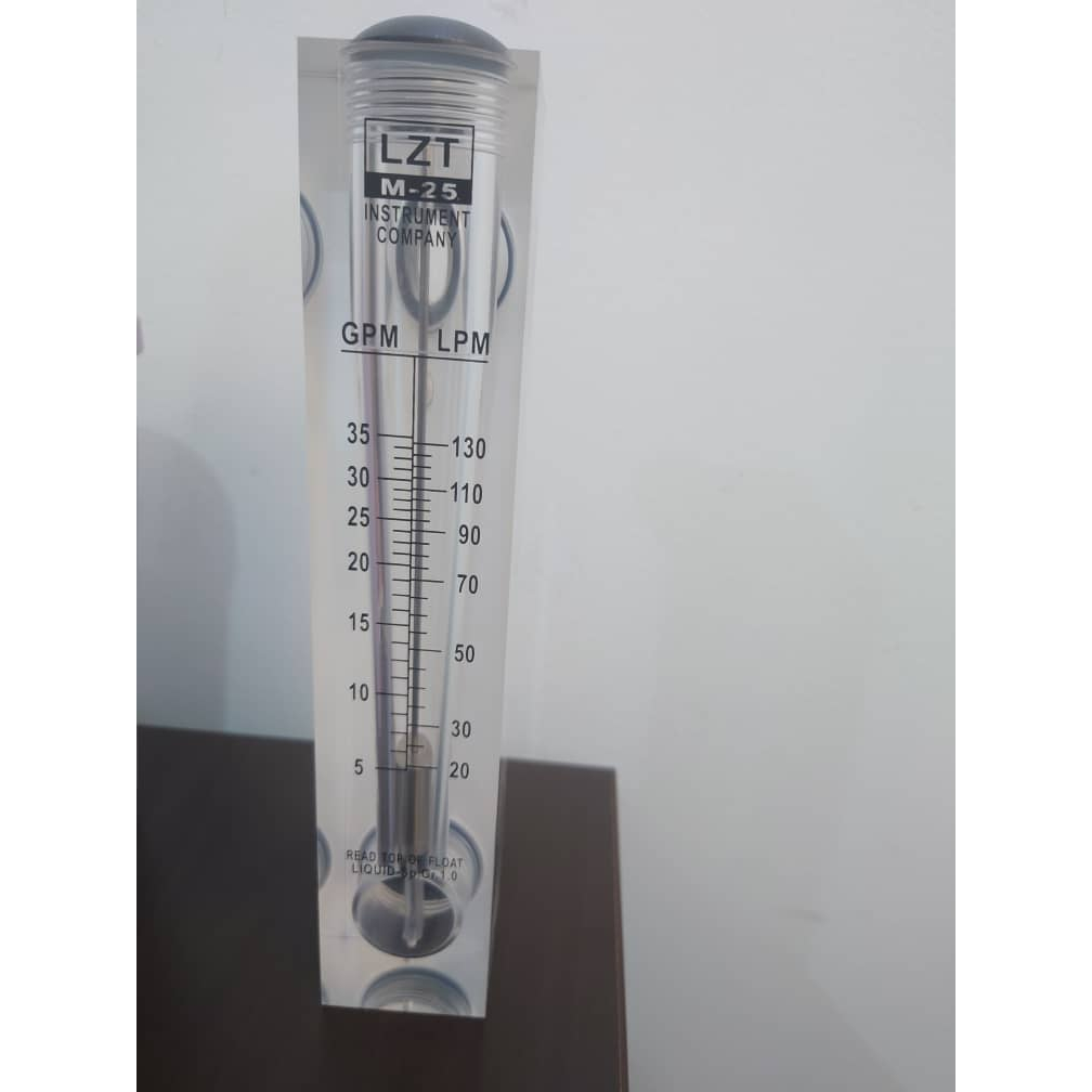 LZT-M25 (35GMP) panel type flowmeter water liquid flow meter plexiglass ...