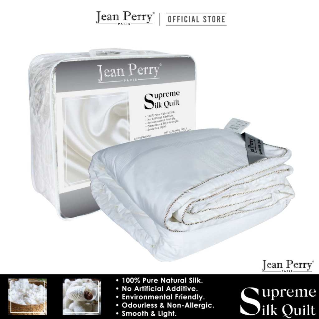 Jean Perry Supreme Silk White Quilt - (Queen / King / Super King ...