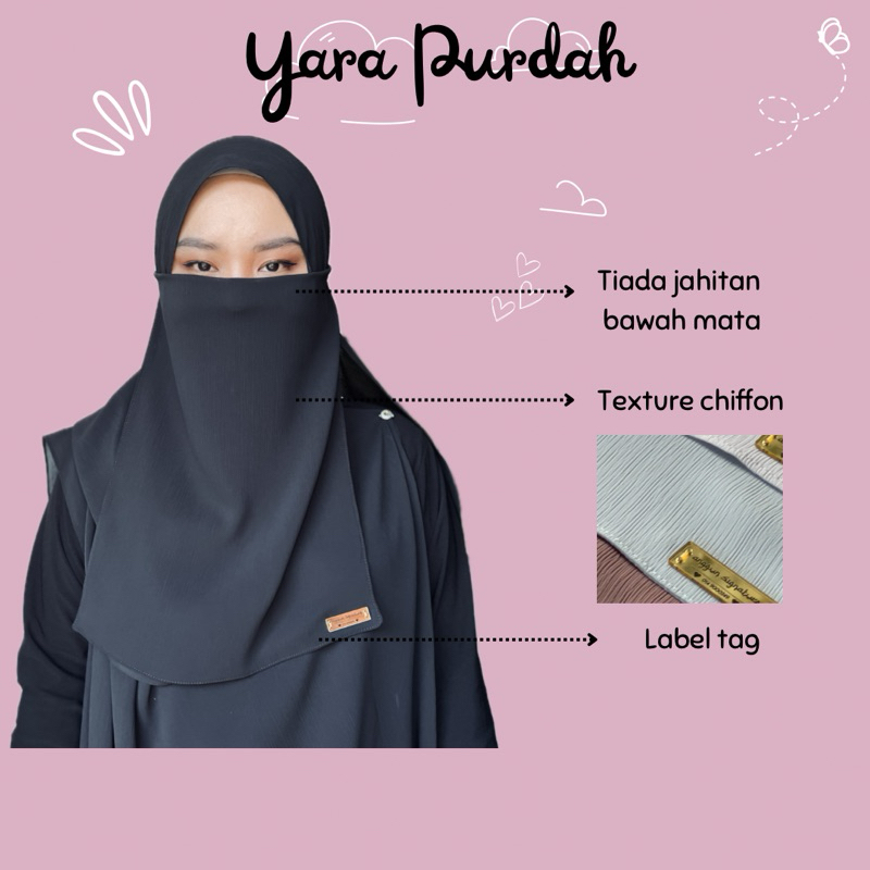 Purdah chiffon texture ( purdah sahaja) | Shopee Singapore