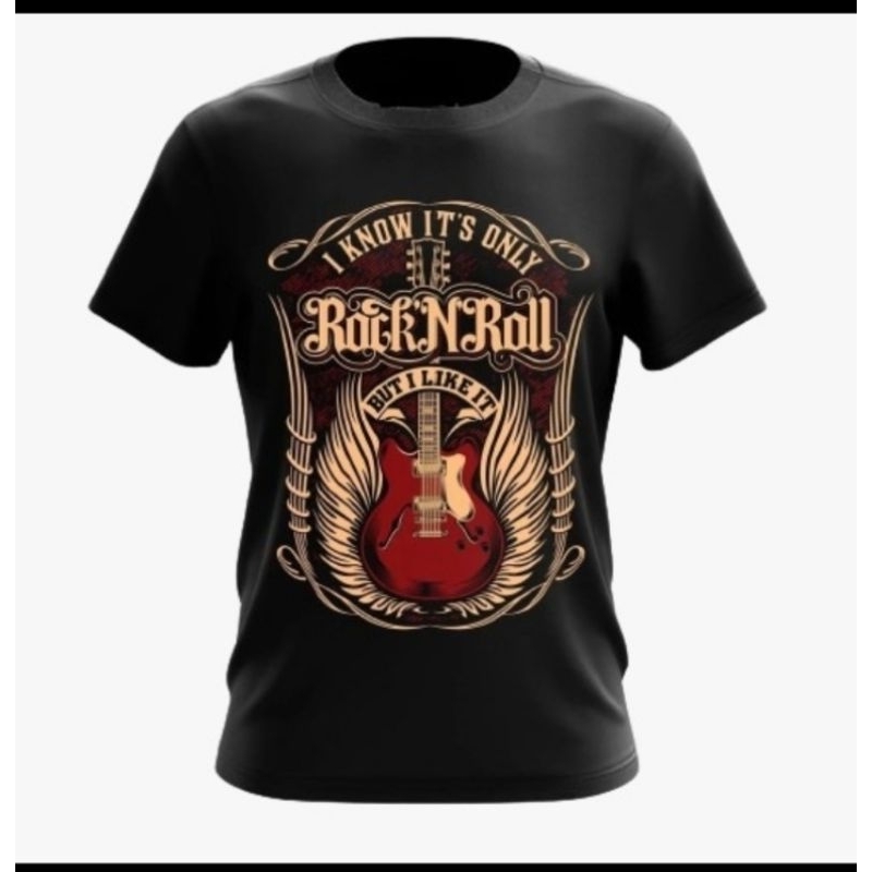 VIRAL T-SHIRT ROCK N ROLL BUT I LIKE IT PREMIUM HIGH QUALITY 100% ...