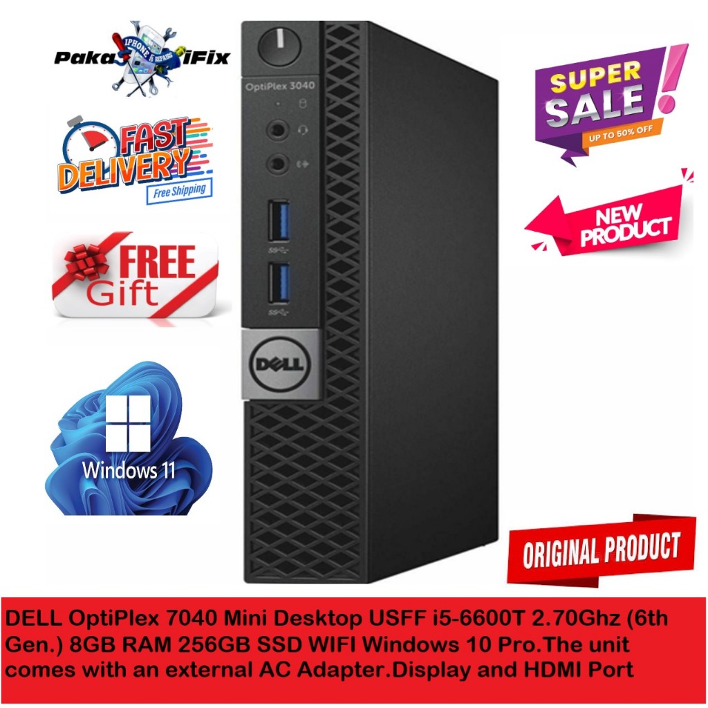 DELL OptiPlex 7050 Mini Desktop USFF i5-6500T (SUPER MINI PC WITH SUPER ...