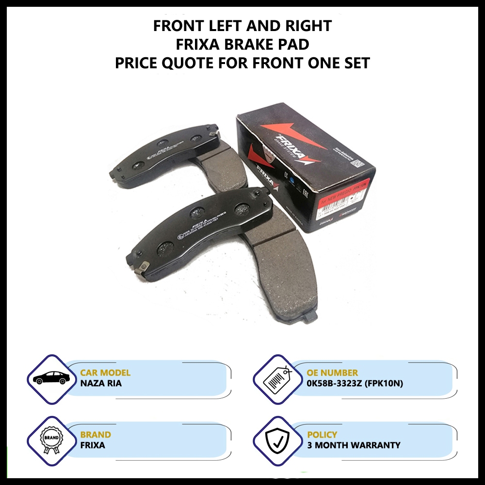 Naza Ria Front Frixa Brake Pad (FPK10N) | Shopee Singapore