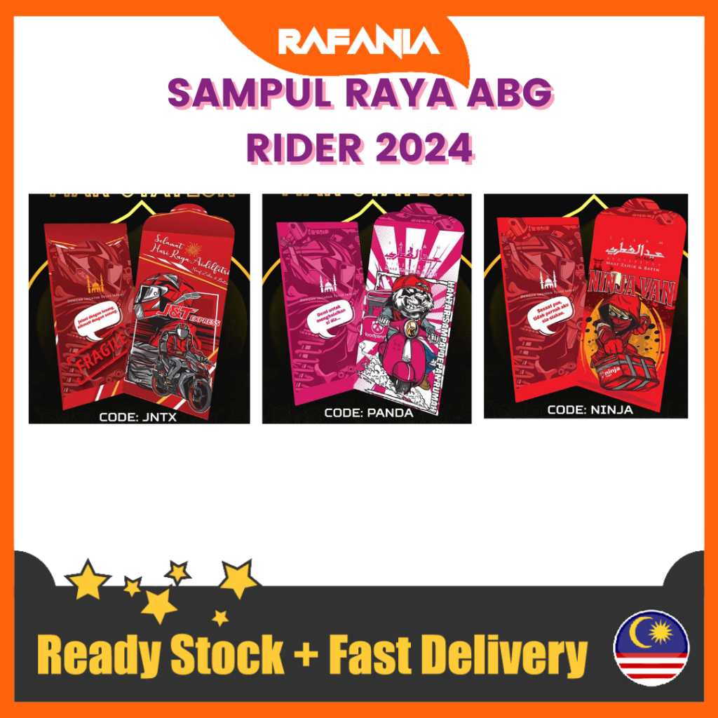 Sampul raya 2024 sampul duit raya viral abang rider 2024 | Shopee Singapore