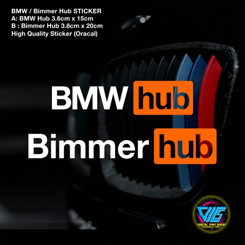 BMW / Bimmer Hub Logo Sticker / Decal (High Quality Sticker) | Shopee ...