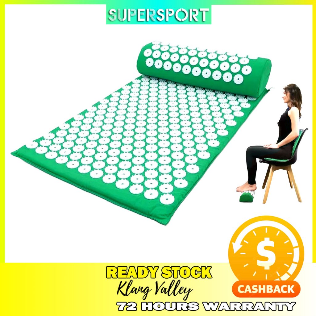 Massager 64*40cm Cushion Shakti Mat Acupressure Relieve Back Body Pain ...