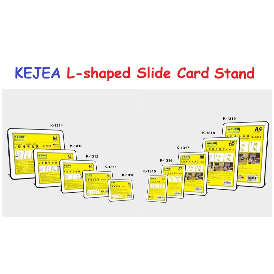 KEJEA L-shaped Slide Card Stand | Shopee Singapore