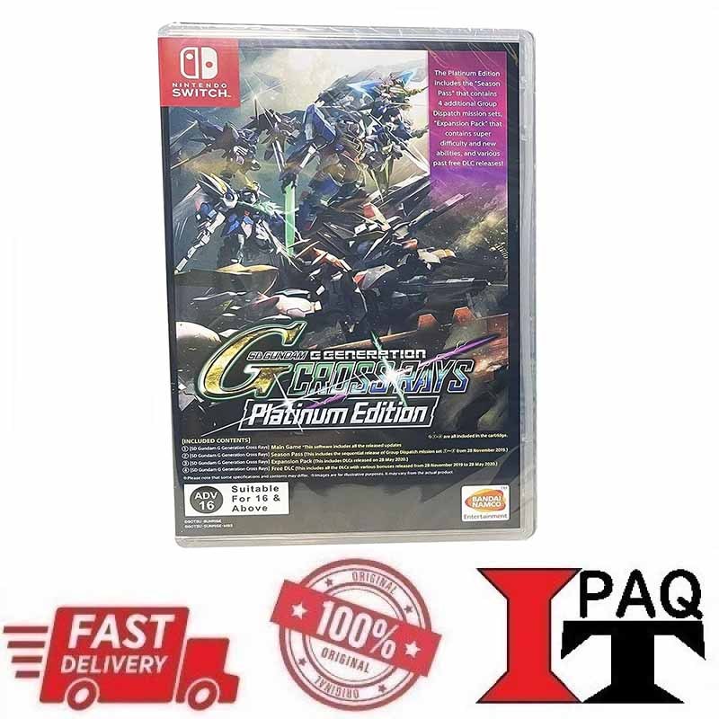 Nintendo Switch SD Gundam G Generation Cross Rays Platinum Edition (Asia Eng/Chi) SD 鋼彈G 世代火線縱橫 ...