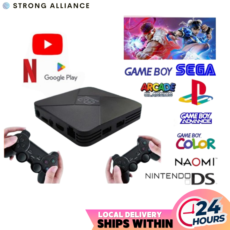 64GB Android TV box Game Box G5 2IN1 4K HD Game Console 30000+ Retro ...