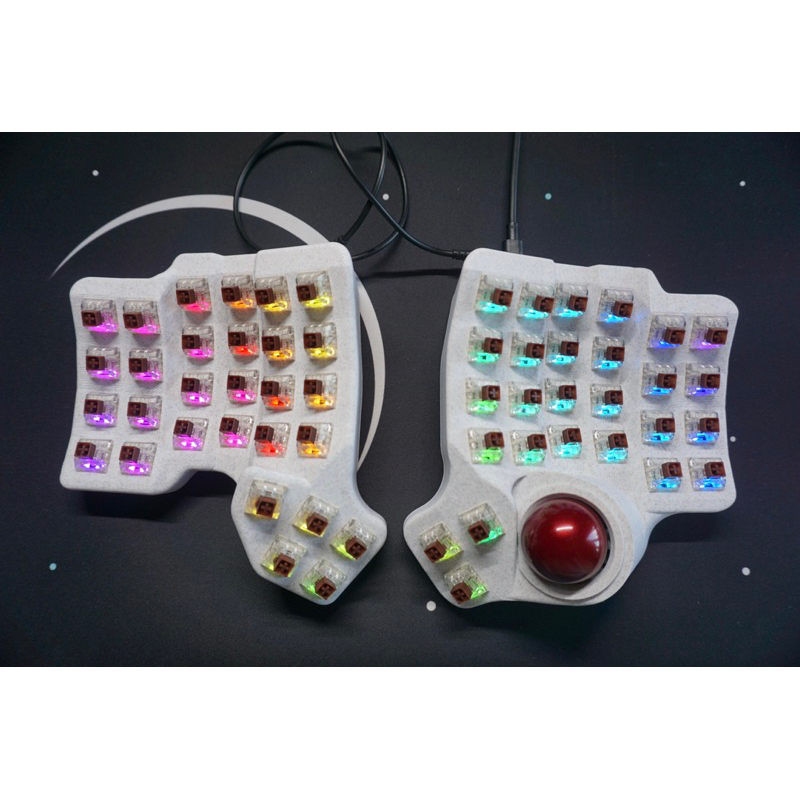 Bastard Charybdis Dactyl Trackball split ergonomic keyboard | Shopee ...