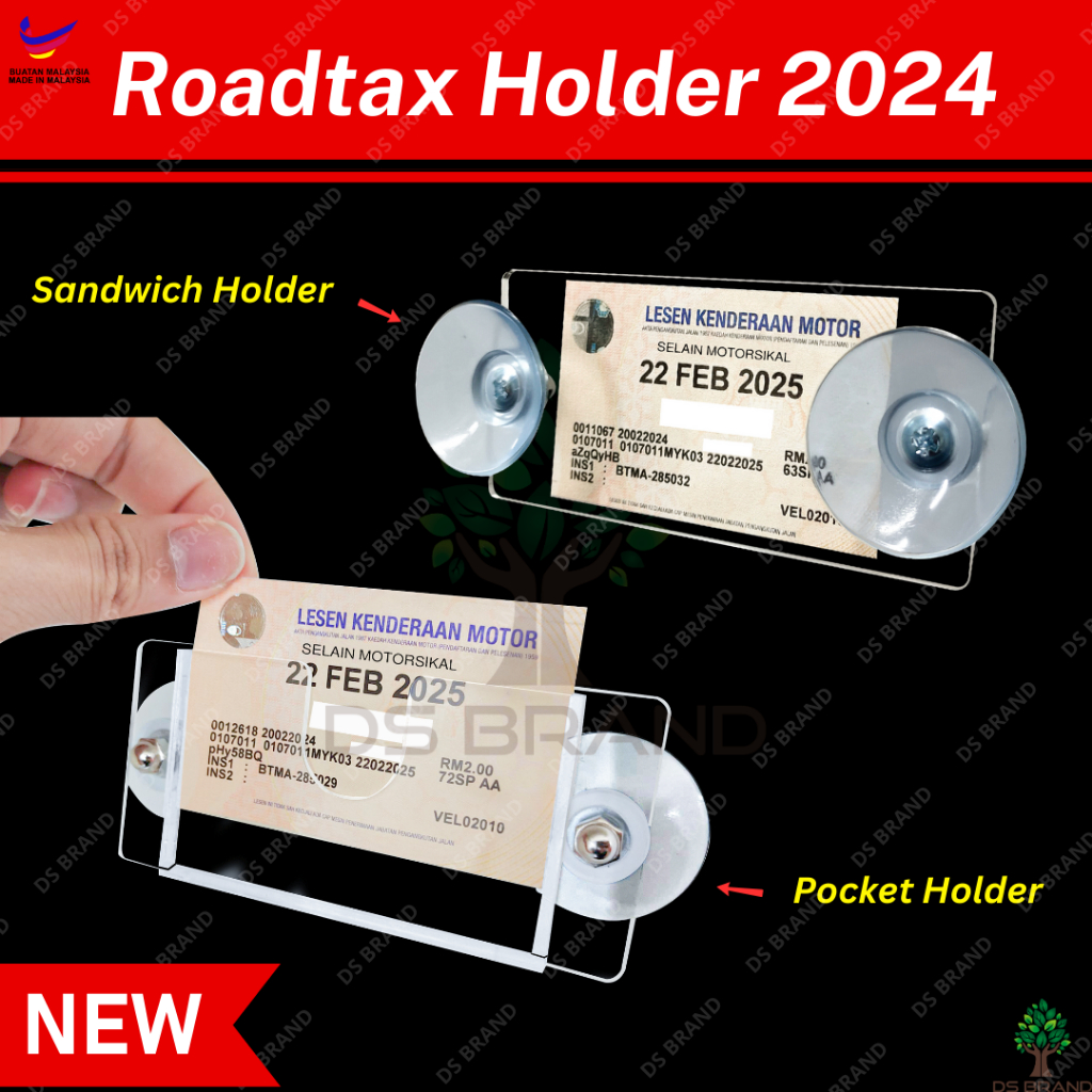 [SHIP 24H] NEW Digital e-LKM Roadtax Holder 2024 Slot New Roadtax / VEP ...