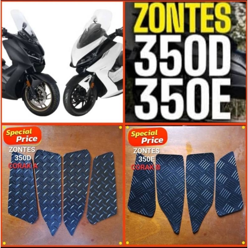 ZONTES 350 D / 350 E CARPET KARPET PEMIJAK KAKI FOOTREST FOOTSTEP ...