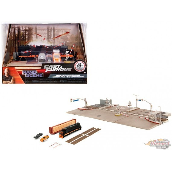 JADA DIORAMA Set Fast & Furious Final Race Train Scene + Dom's Dodge ...