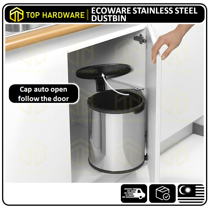 TOP Kitchen Cabinet Build in Duster Bin Install Dust Bin Rubbish Bin ...