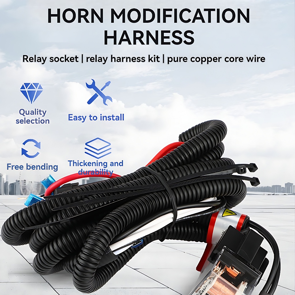 12v Horn Relay PNP Wiring Harness Wire Kit Hon Relay Wire car ...
