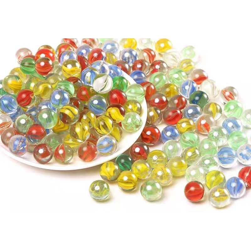 Guli Kaca/Manik Kaca Congkak hiasan akuarium PinBall Glass Ball Marbles ...